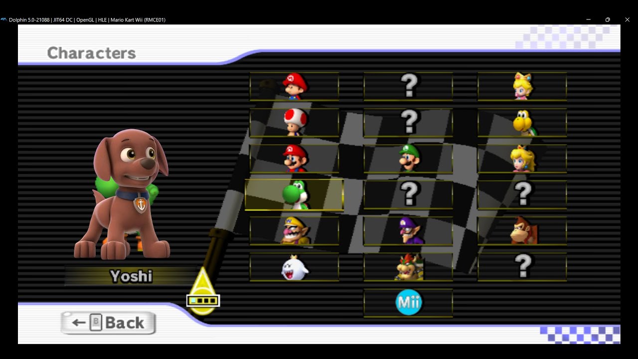 Zuma from Paw Patrol... in Mario Kart Wii! [Emulated on Dolphin] - YouTube