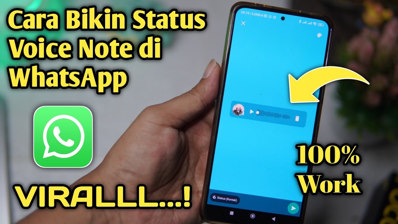Cara Buat Status WA Pakai Voice Note ~ Voice Note Story WA ~ Fitur ...
