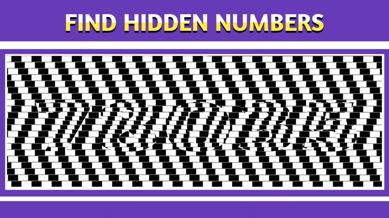 FIND THE HIDDEN 🔢NUMBERS | OPTICAL ILLUSION PUZZLE QUIZ GAME | #102 ...