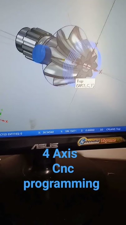4 axis cnc programming #4axis #cncprogramming #cncmachine - YouTube