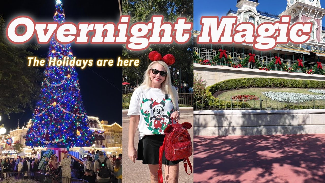 Magic Kingdom Christmas 🎄 Main Street Decorations, Jingle Cruise ...