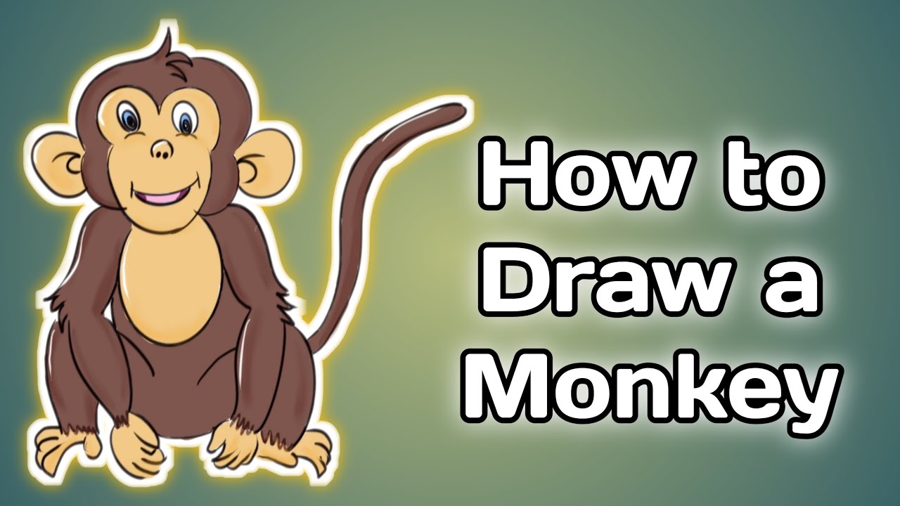 How to Draw a Monkey || Tiny Tots Drawing - YouTube