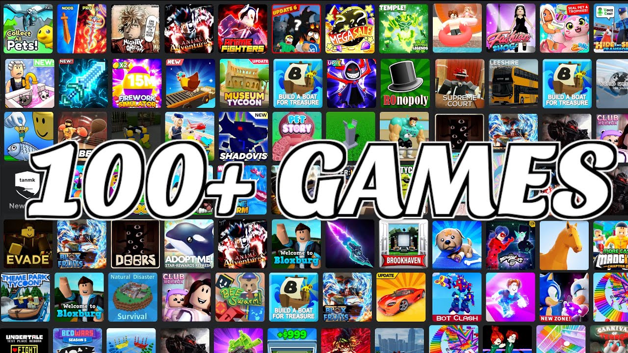 100 ROBLOX GAMES IN 1 MINUTE - YouTube