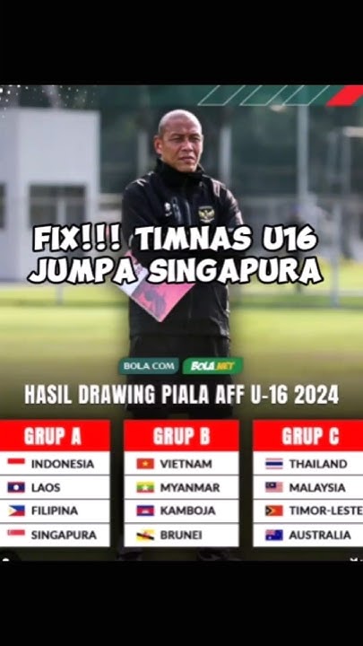 Fix!!! Timnas U16 Masuk Grup A Piala AFF U 16, Bisa Juara? #timnas #drawing #timnasu16 # ...