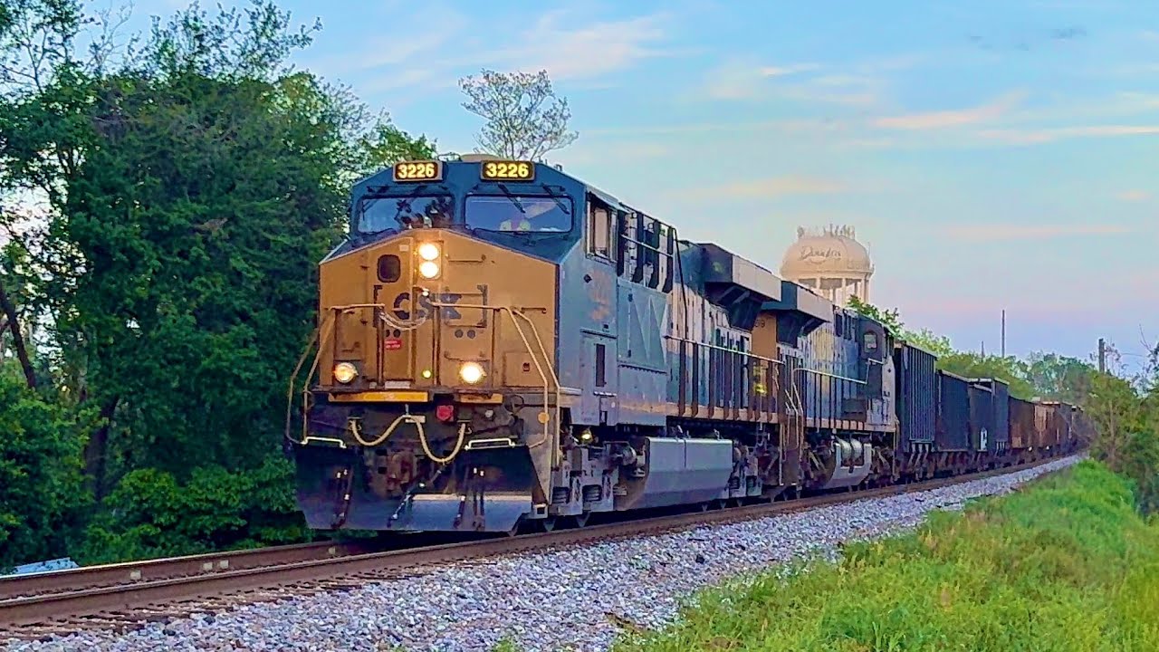 Hybird RL K5HA!! CSX L729-03 with CSX ES44AH 3226 with an awesome ...