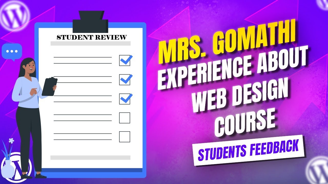 Ms. Gomathi's Experience: Practical WordPress Training at Vensen Academ - YouTube