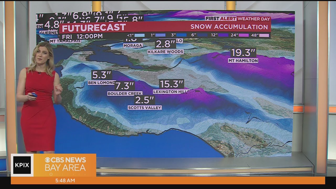 Significant snow flurries over the next few days - YouTube