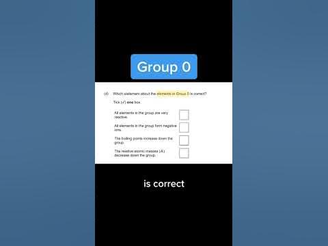 Group 0 elements - GCSE Chemistry 🧪 #gcse #chemistry #chemical - YouTube