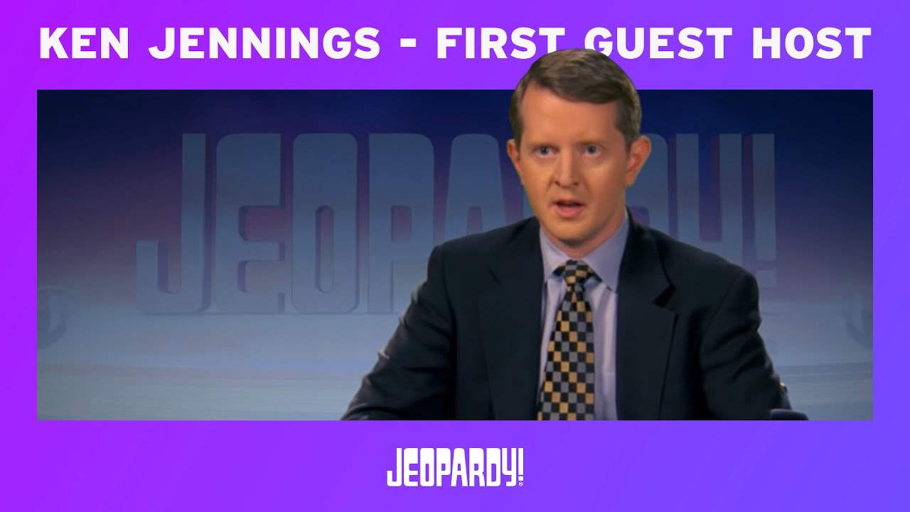 Ken Jennings Jeopardy! First Guest Host | JEOPARDY! - YouTube