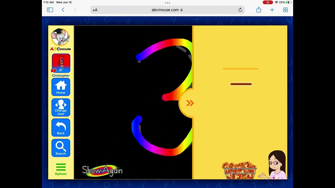 Abcmouse magic rainbow traceables Numbers 1-5 - YouTube