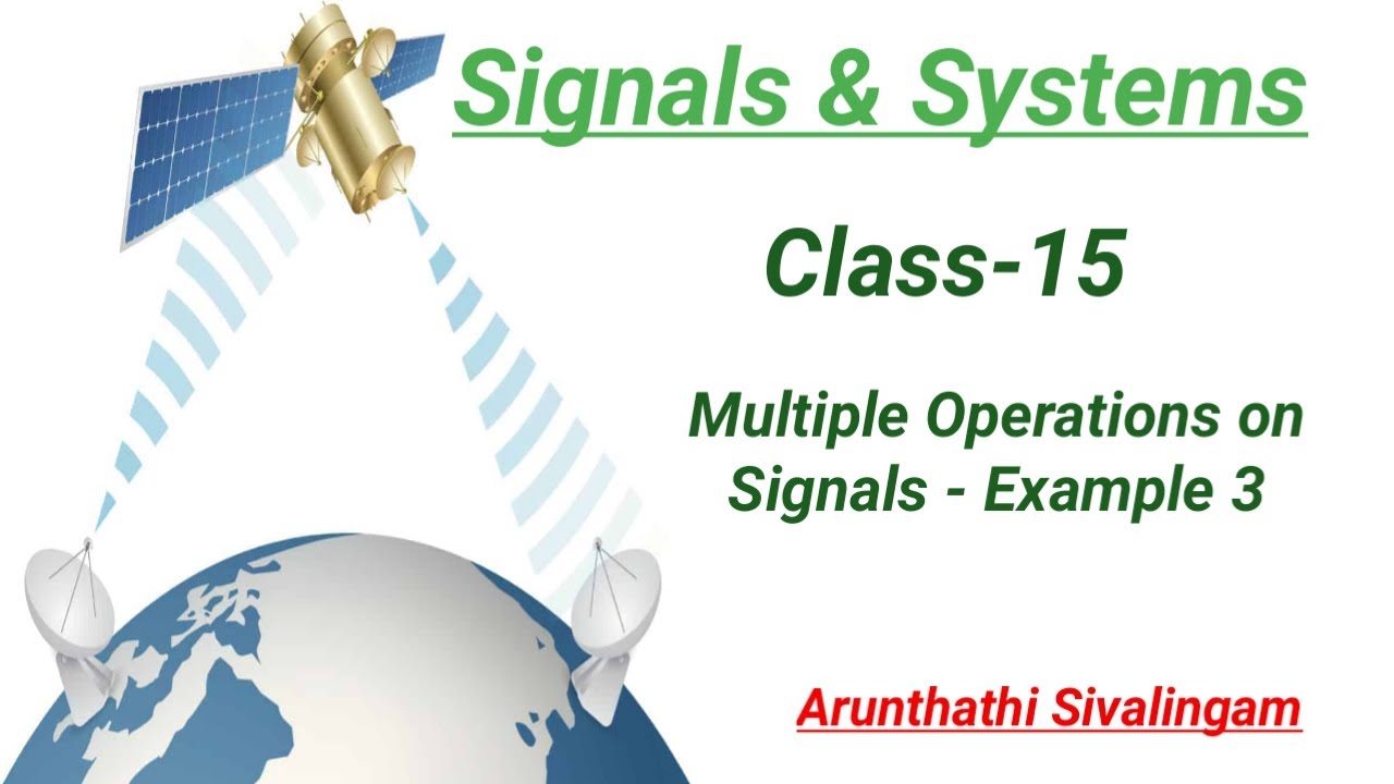Signals and Systems - Multiple operations on signals-Example -3 - YouTube