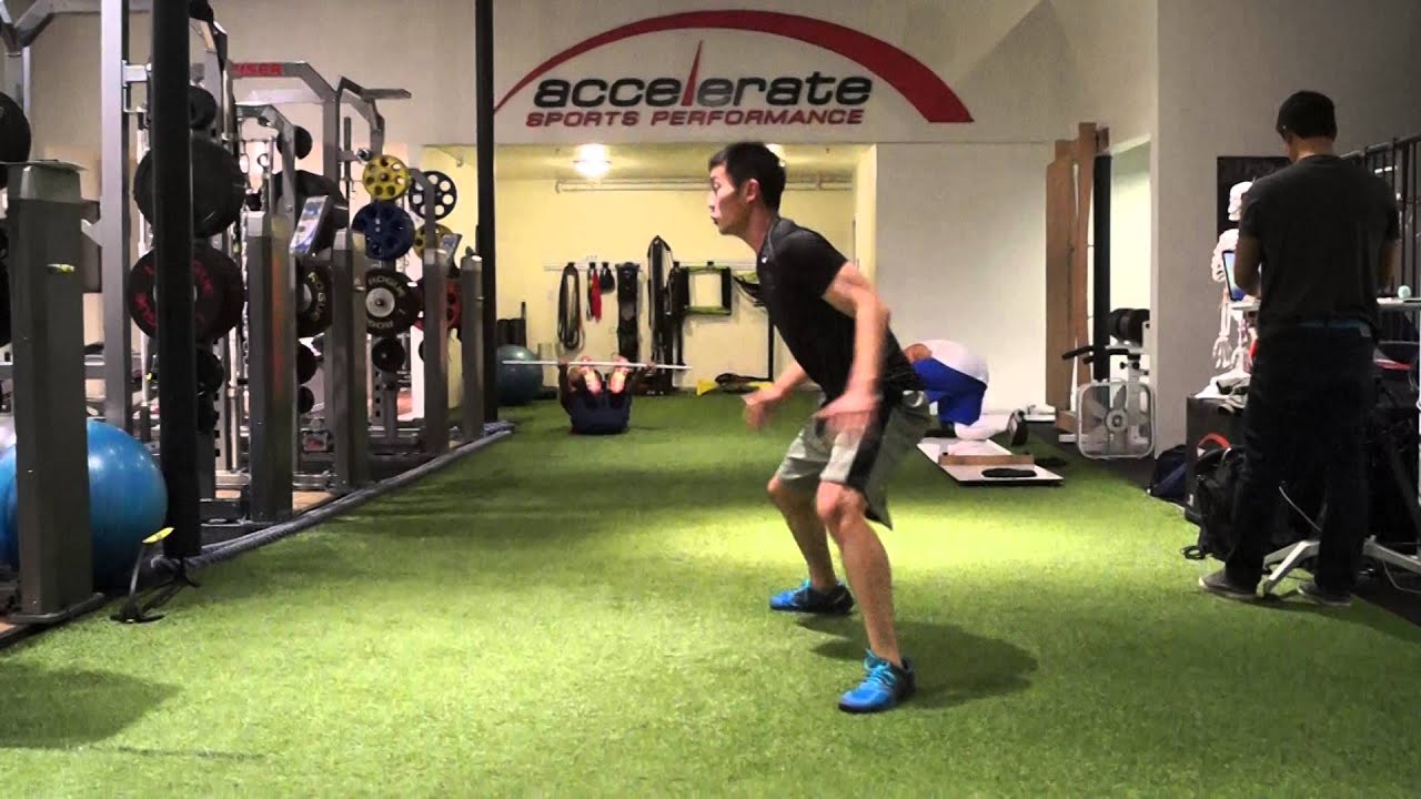 Lateral Shuffle to Drop Step to Linear Acceleration - YouTube