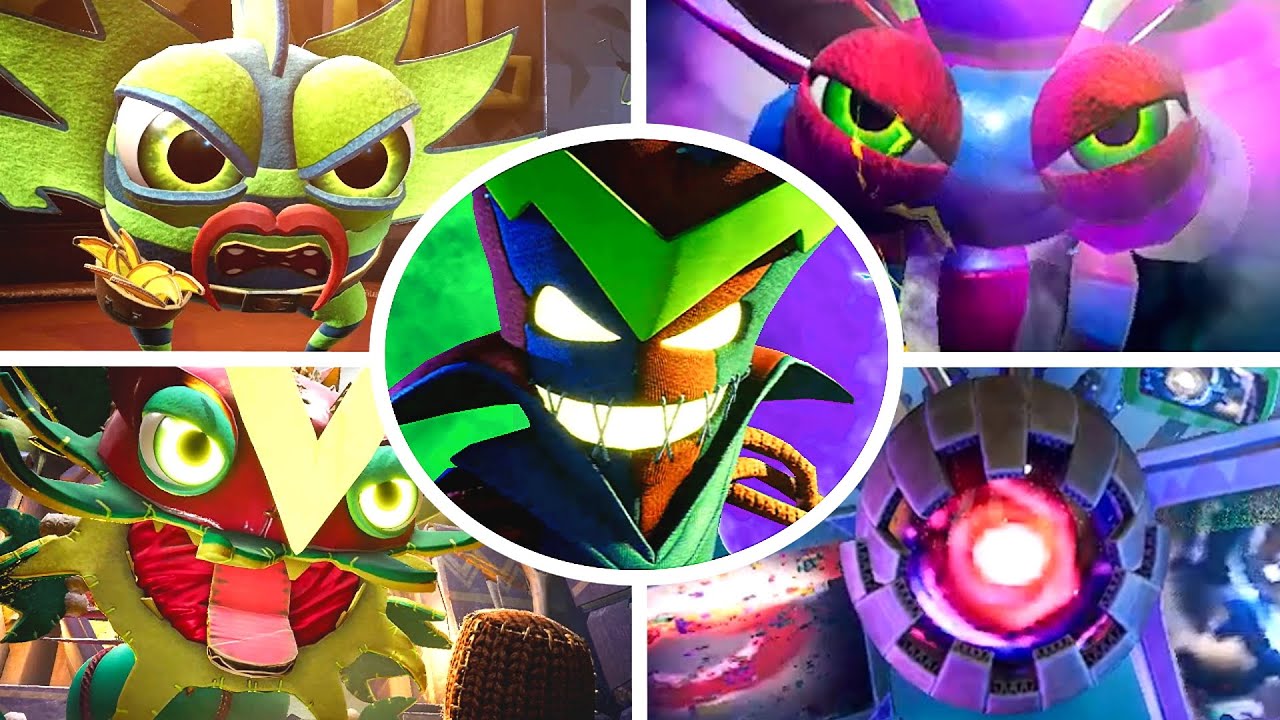 Sackboy: A Big Adventure - All Bosses + Cutscenes (No Damage) - YouTube