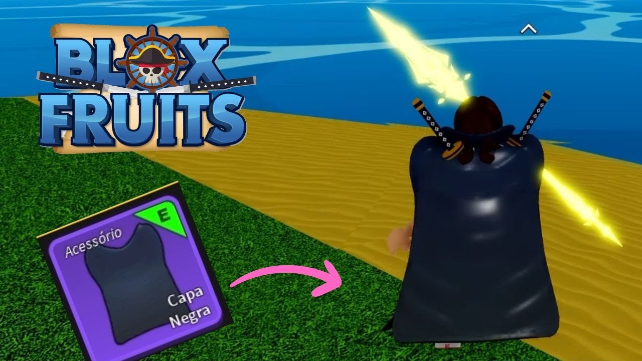 COMPREI a CAPA NEGRA no LOCAL ESCONDIDO BLOX FRUITS ROBLOX - YouTube