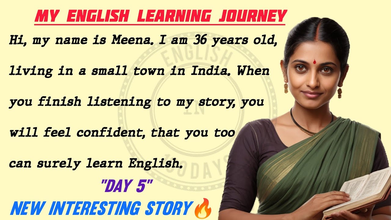 Learn English through story level 1 | Day 5🔥 | My English learning ...