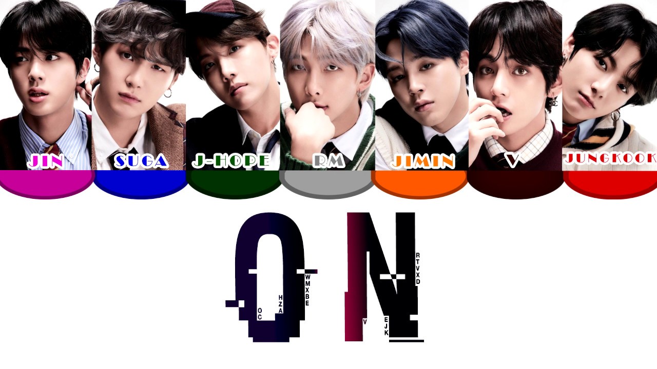 Bts 방탄소년단 On Color Coded Lyrics~han~rom~eng Youtube