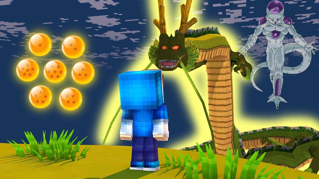 Bruninho foi a Namekusei e conheceu Shenlong no Minecraft - [ Dragon ...