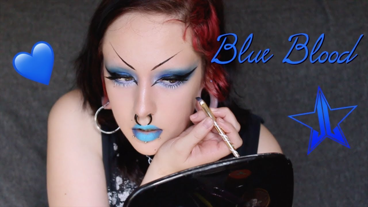 Icy Blue Blood Look (+ Unboxing) - YouTube