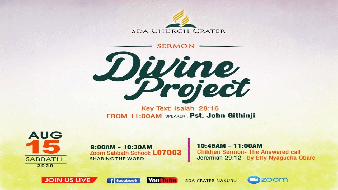 SERMON: DIVINE PROJECT - YouTube