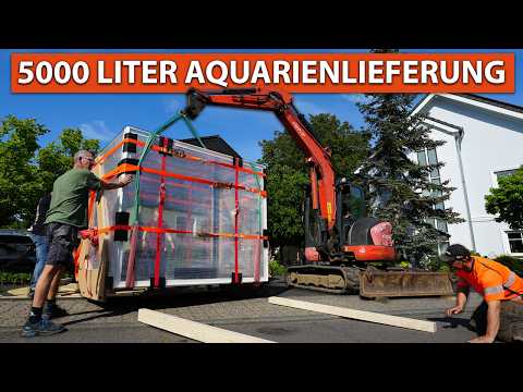 5000L Aquariumlieferung! - 1 Tonne und 2cm Platz...