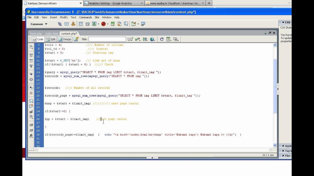 PHP mysql Photo album part 3 - YouTube