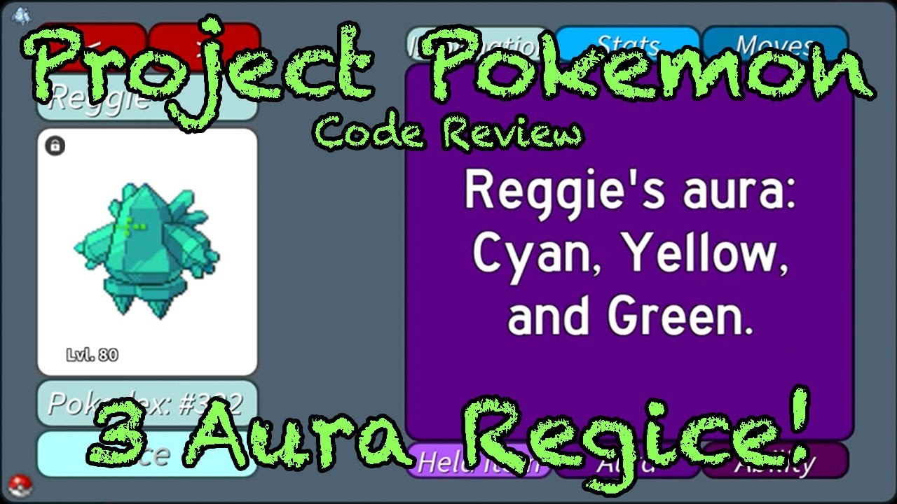 3 AURA REGICE CODE! - Roblox Project Pokemon - YouTube