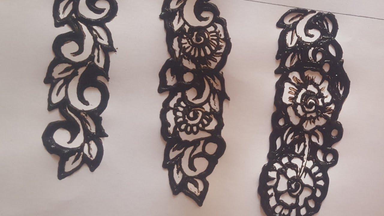 How to : 5 Negative Filling Design || For begginers || Easy and simple ...