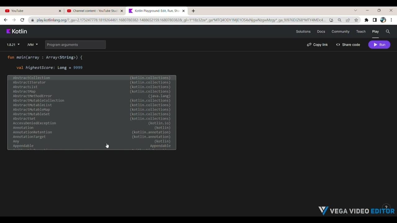Kotlin Programming Language Project 5 Long Data Type Created By Trishanth Kumar Youtube
