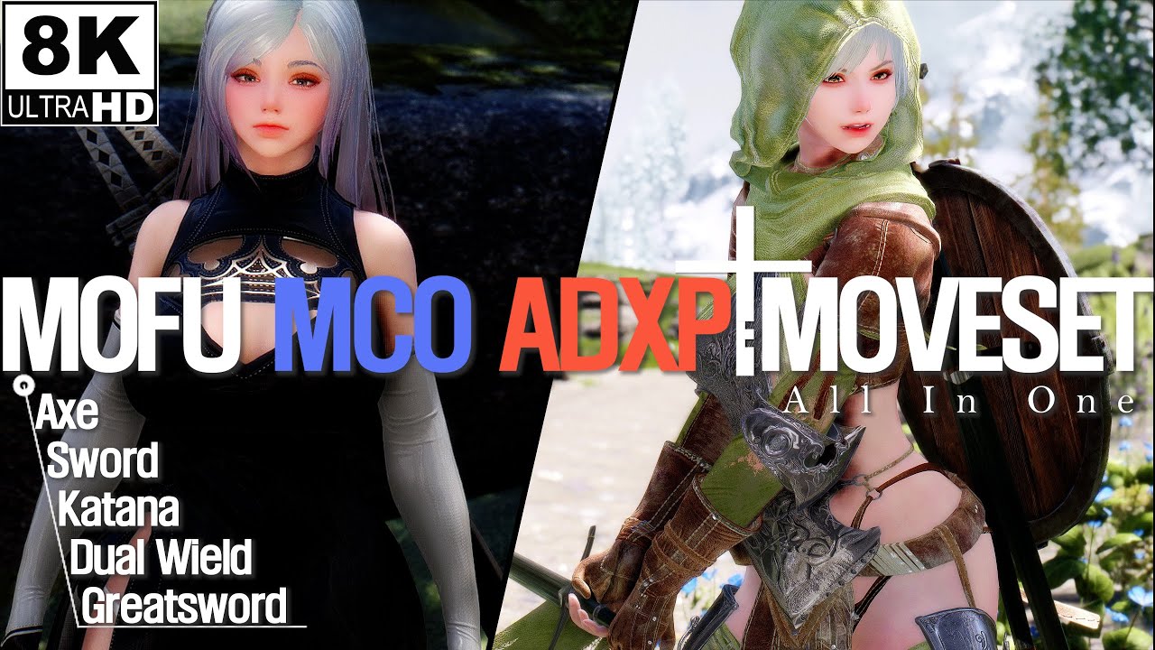 SKYRIM MOD I Mofu MCO I ADXP Moveset All In One - YouTube