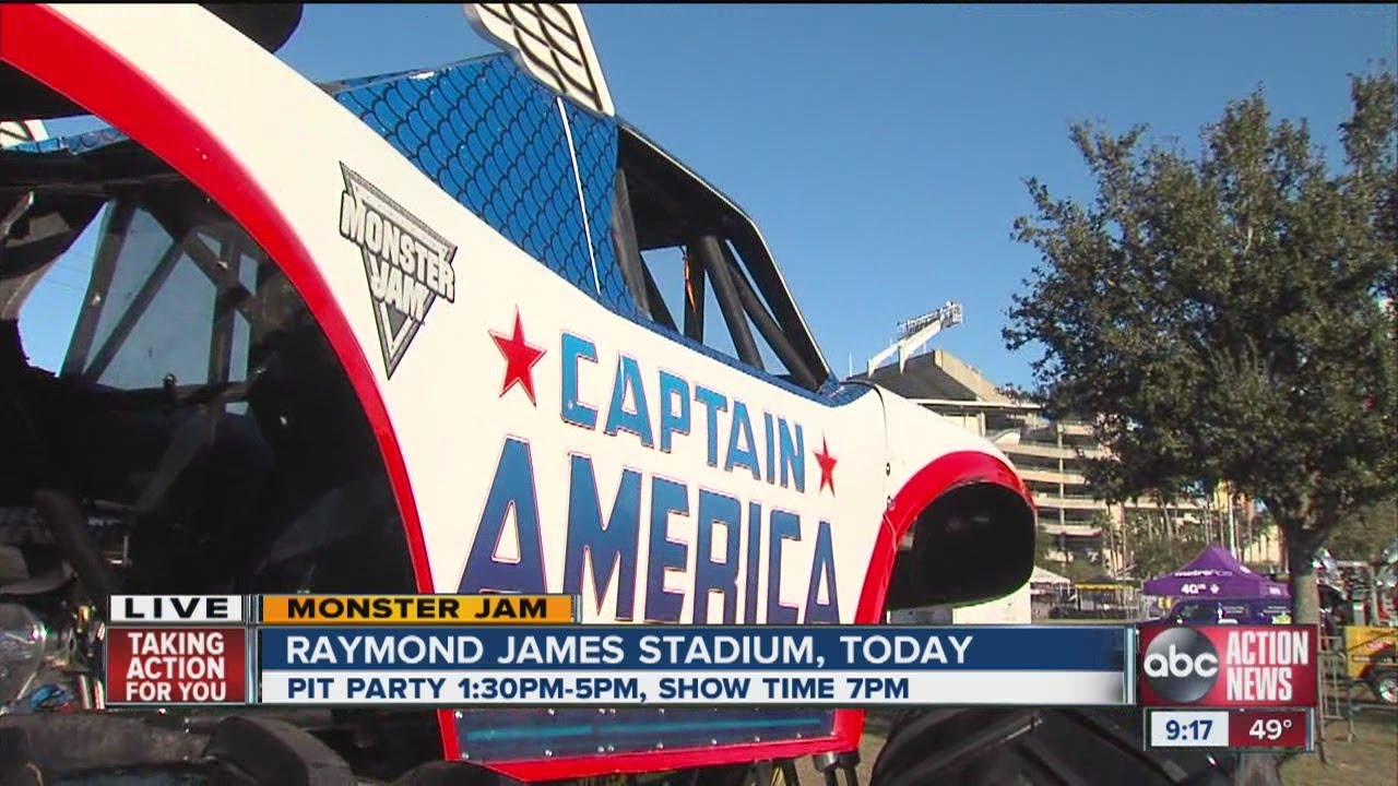 Monster Jam Captain America - YouTube