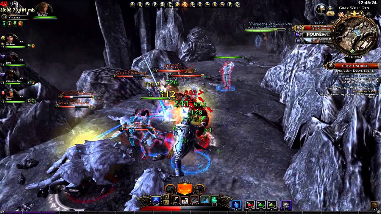 Neverwinter Gameplay Level 40 - Gray Wolf Den (Tank) - YouTube