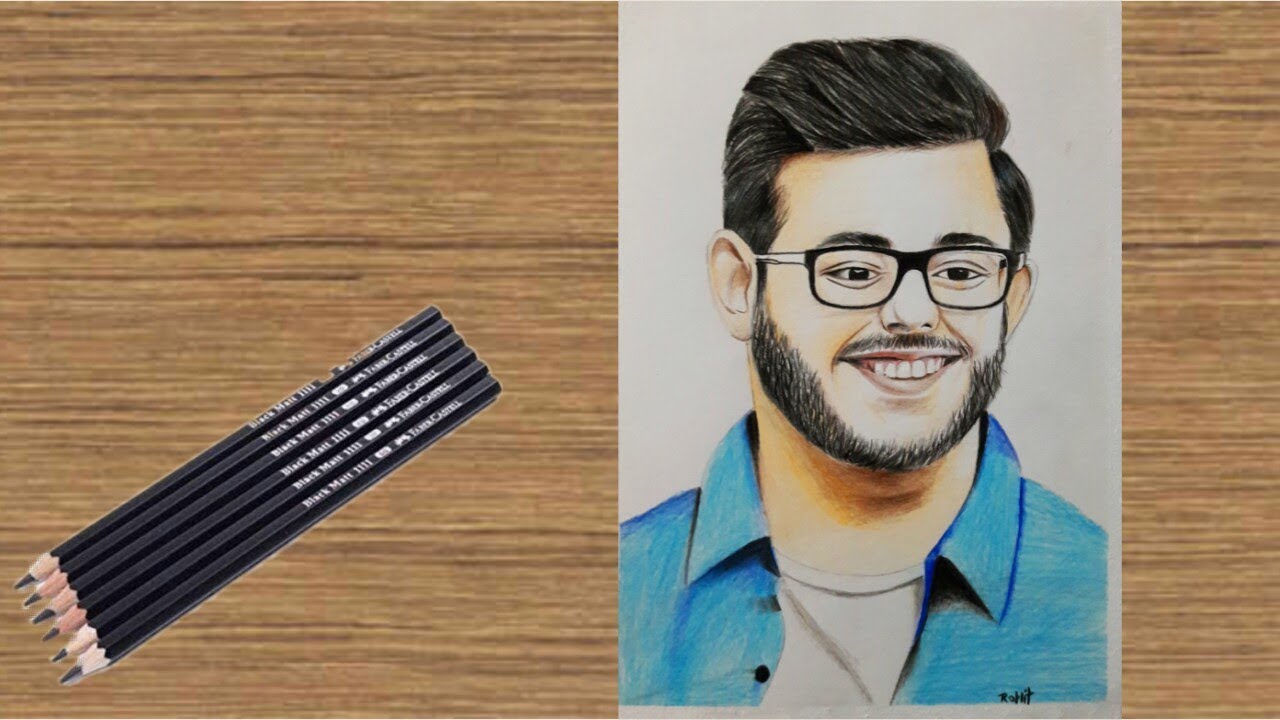 #Carryminati pencil sketch || how to draw || Carry is live || tutorial ...