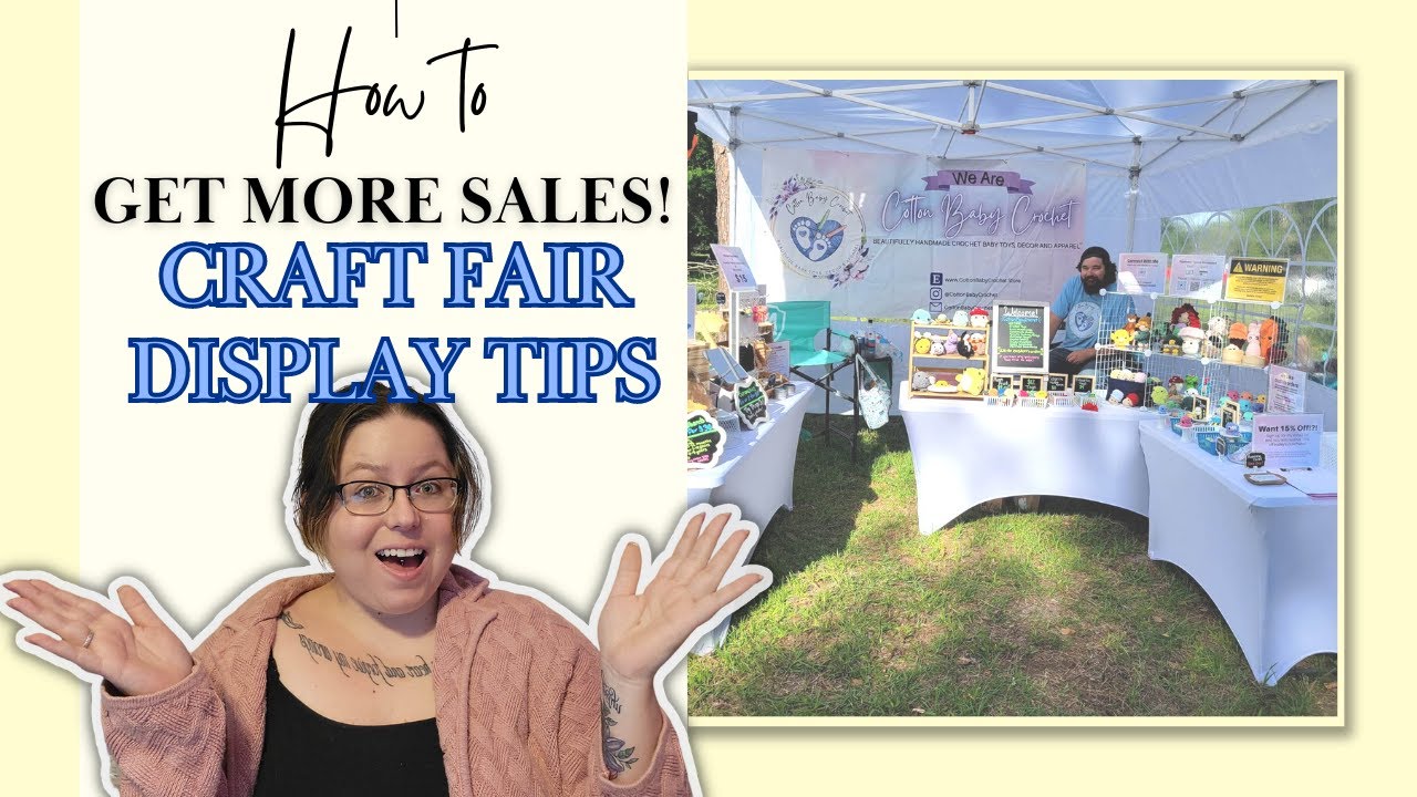 Crochet Craft Fair Set Up | Craft Show Vendor Tips | Hacks to Make More ...