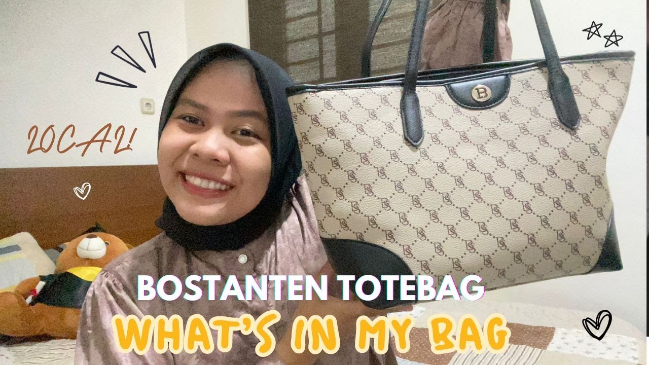WHAT'S IN MY BAG BARENG TAS TOTEBAG BOSTANTEN | Besar banget sih parah ...