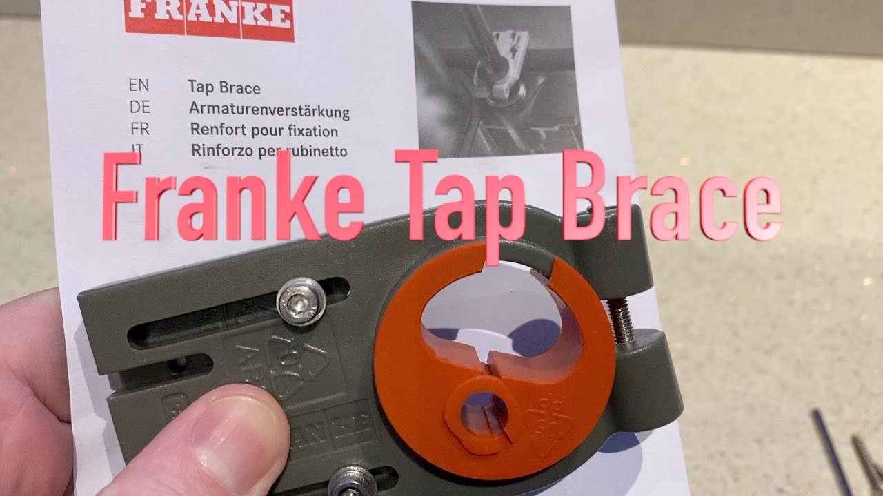 Franke Tap Brace - Tap Support Bracket. - YouTube