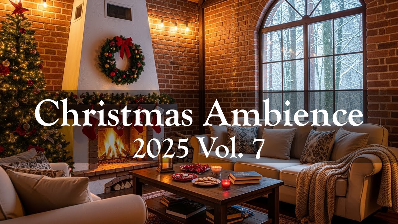 Upbeat Christmas Ambience 🎁 Relaxing Christmas Jazz Cafe Music - YouTube