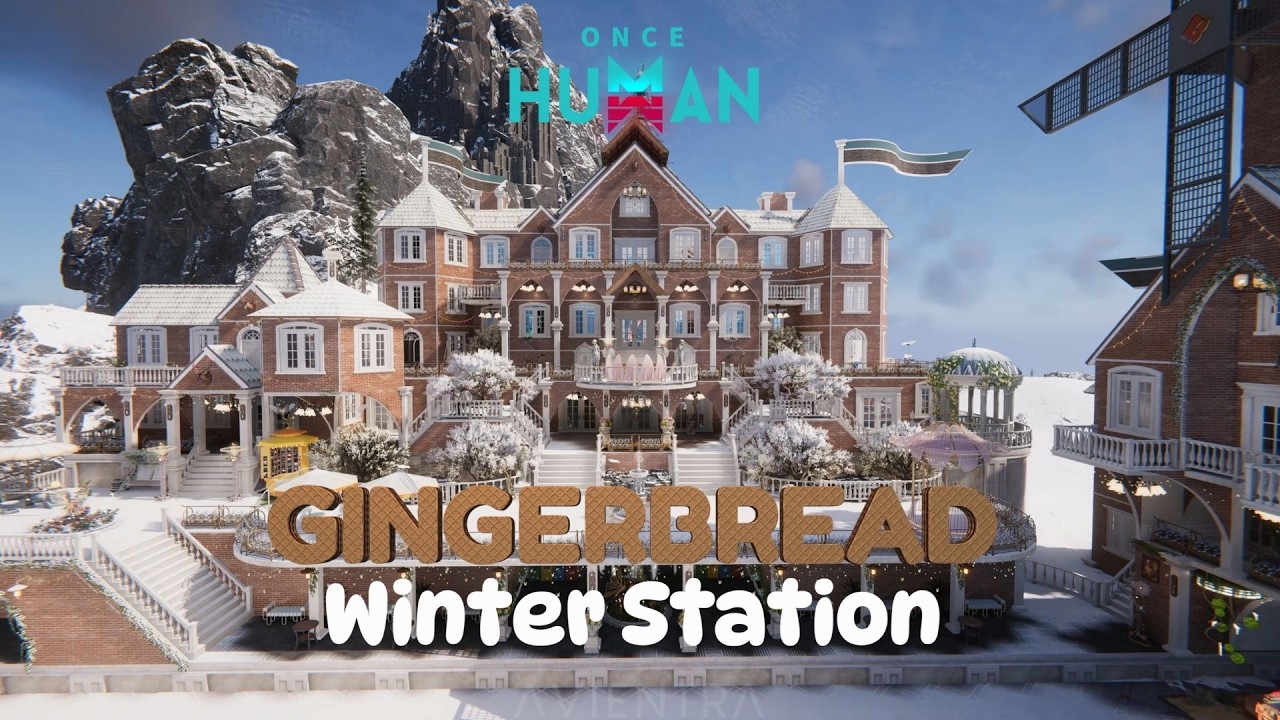 Gingerbread Winter Station 🎄 ️ | Once Human Base Showcase - YouTube