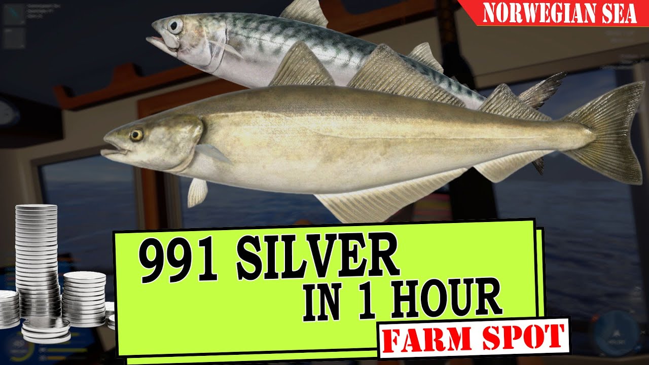 RF4 - Russian Fishing 4 - Silver Farm Spot - Norwegian sea - 991 Silver ...