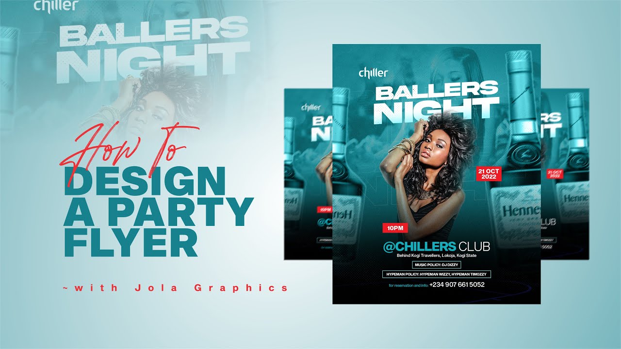 How to Design a Party Poster - YouTube