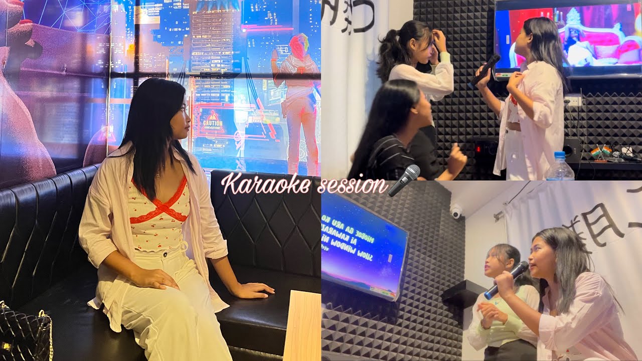 Very Chaotic Karaoke session🎤at Kozan karaoke with Asian food🍱 Agartala ...