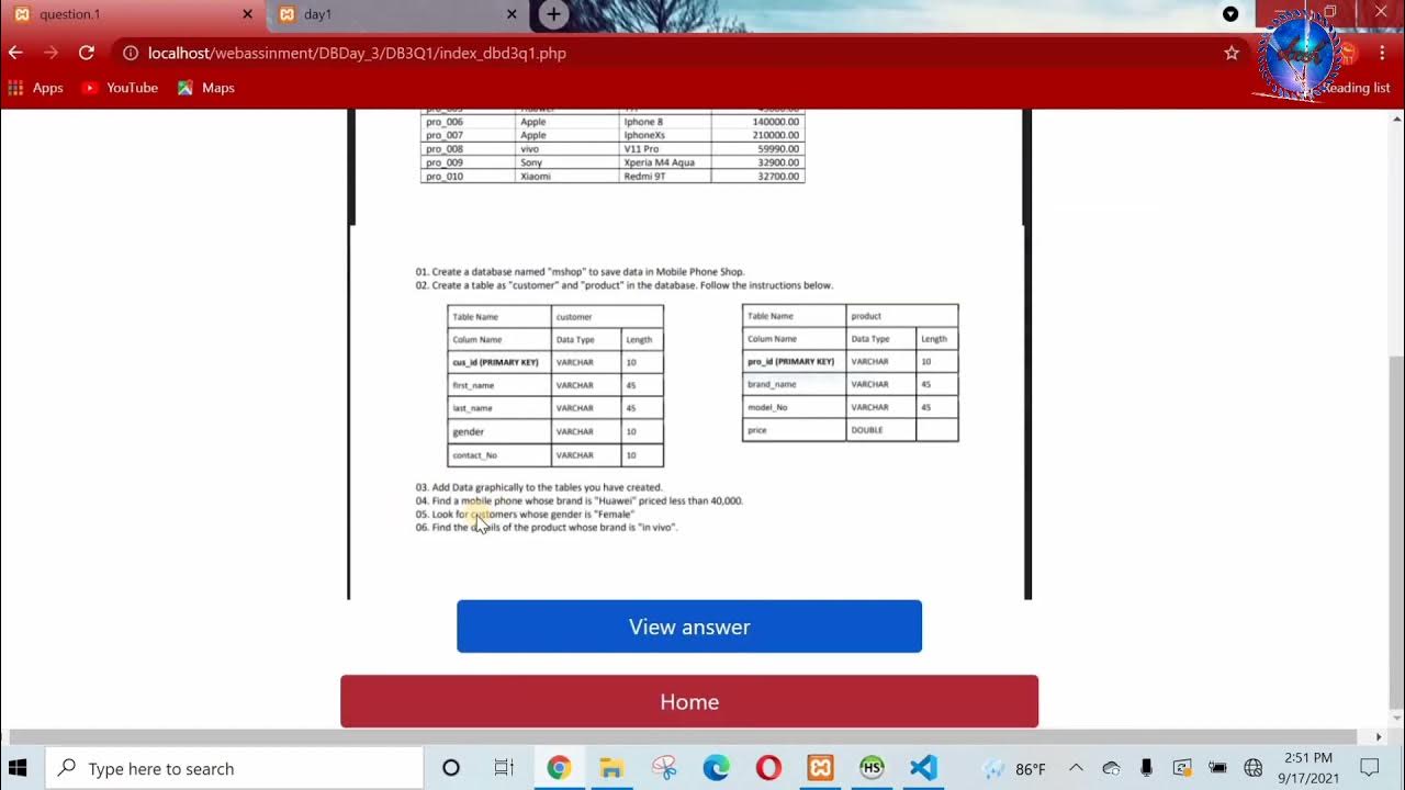 Data Base Task 09 |Search Query Statement to Find the Data | 1st Year | Java Institute| Venusha ...