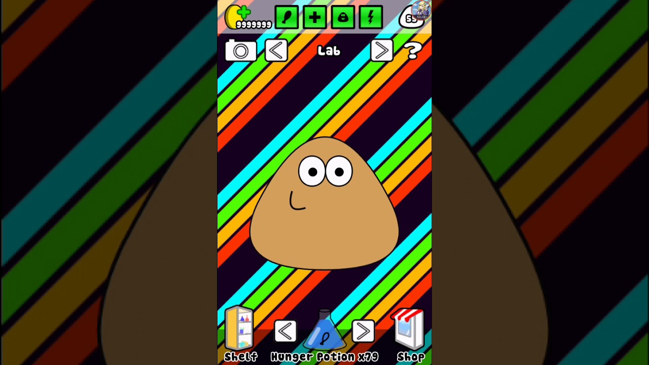 How to level up fast your Pou in easy way - YouTube