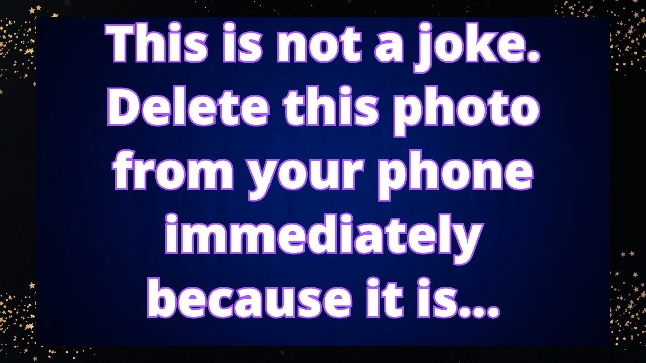 This is not a joke 😳 . Delete this photo 📸 from your phone 📱 ...