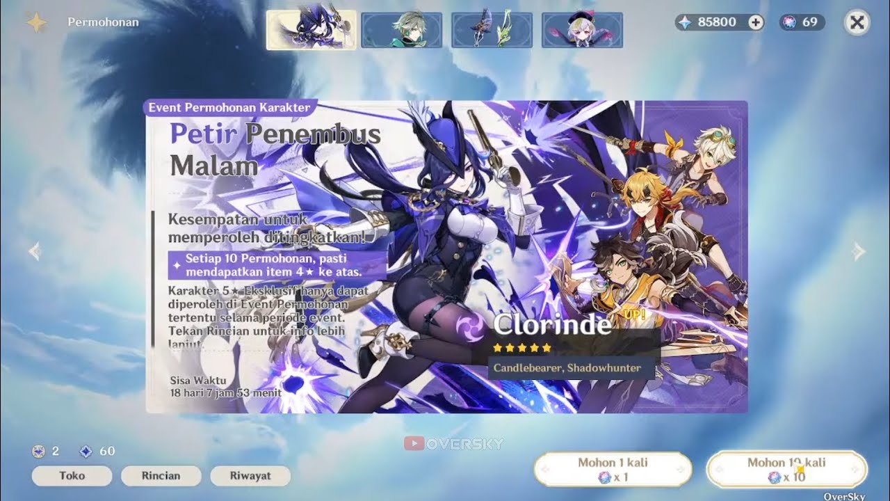 Gacha Clorinde Rate Off!! Mod Skin Clorinde - Genshin Impact - YouTube