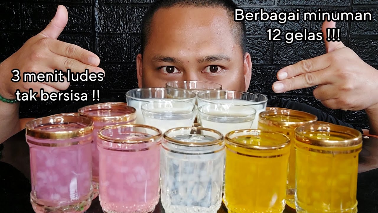 BEGAH😅 MINUM BERBAGAI MACAM MINUMAN KEMASAN DI GELAS || COCOBIT, SARI ...