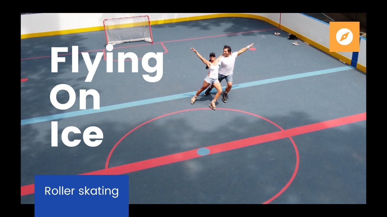 FLYING ON ICE - Roller Skating Fun Day - YouTube