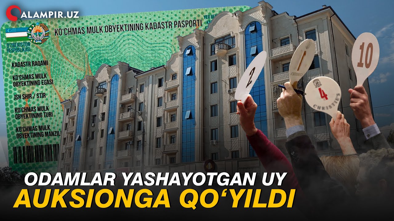 ODAMLAR YASHAYOTGAN UY AUKSIONGA QO‘YILDI. - YouTube