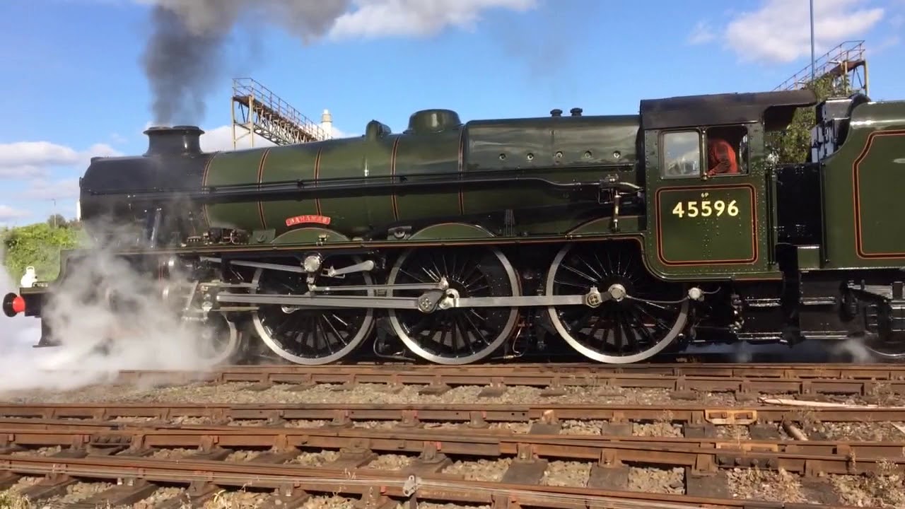 45596 Bahamas back in steam at Tyseley (28 September 2018) - YouTube