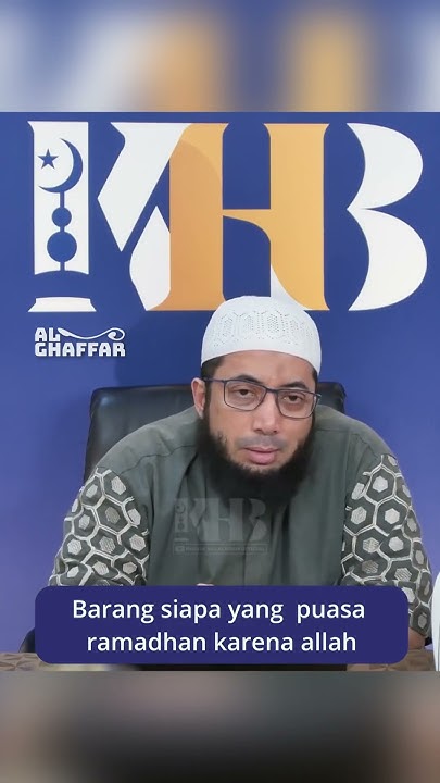 Barang siapa yang puasa ramadhan karena allah | Dr. Khalid Zeed Abdullah Basalamah, Lc., MA ...