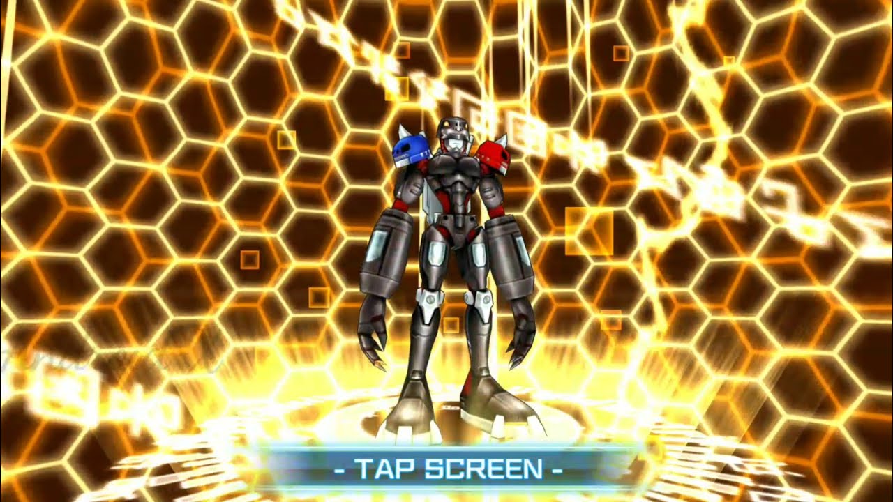 Digimon Linkz Andromon Evolution HiAndromon (ハイアンドロモン) - YouTube